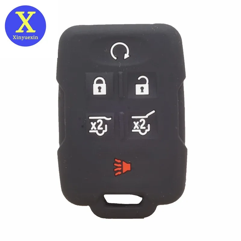 Xinyuexin Silicone Rubber Car Key Cover Fit For Sierra Yukon For ...