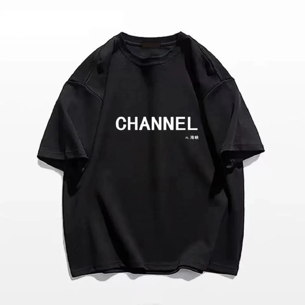 Summer-Woman-Men-Oversized-Cotton-T-Shirt-Channel-Printed-Graphics-Fashion-Luxury-Brand-Designer ...