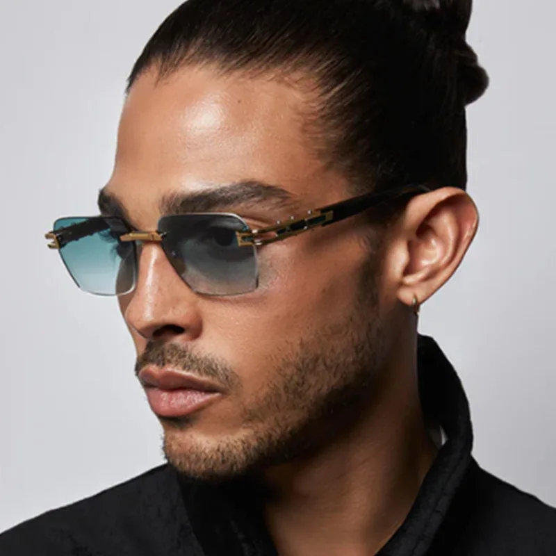New-Fashion-Classic-Rimless-Sunglasses-Cool-Men-Vintage-Brand-Design ...