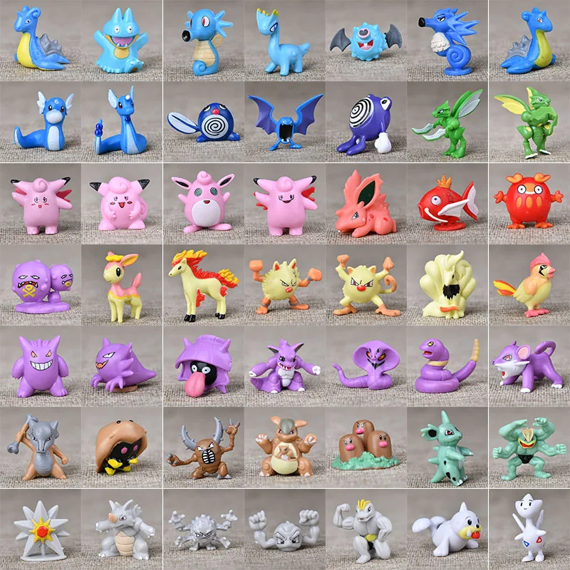 Anime-Pokemon-Monster-Elf-Figures-Lapras-Poliwrath-Clefable-Nidorina ...