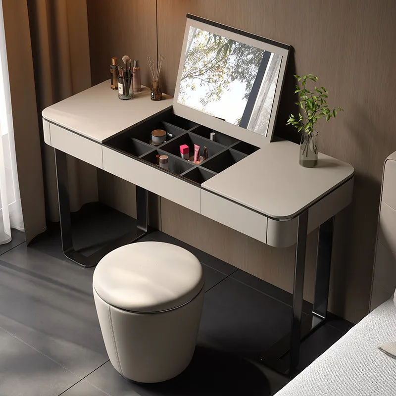Comfortable Cosmetics Dressing Table Modern Storage Console Dressing ...