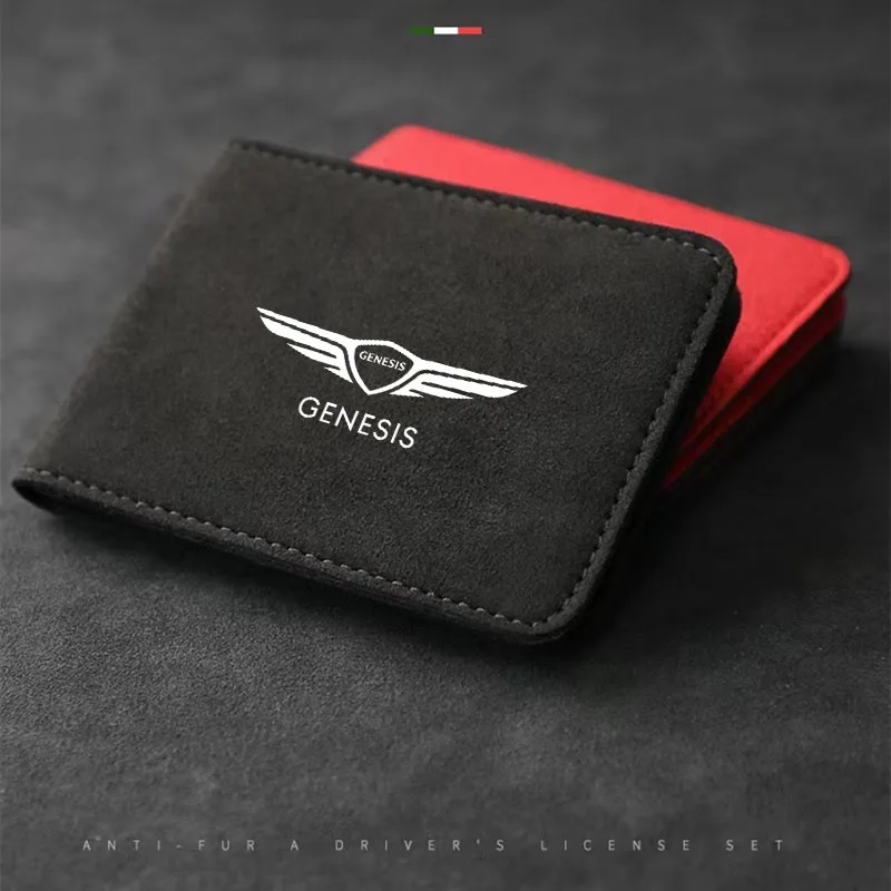 Car-Documents-Storage-Bag-Suede-Wallet-for-Genesis-G80-G70-G90-Gv80-ID ...