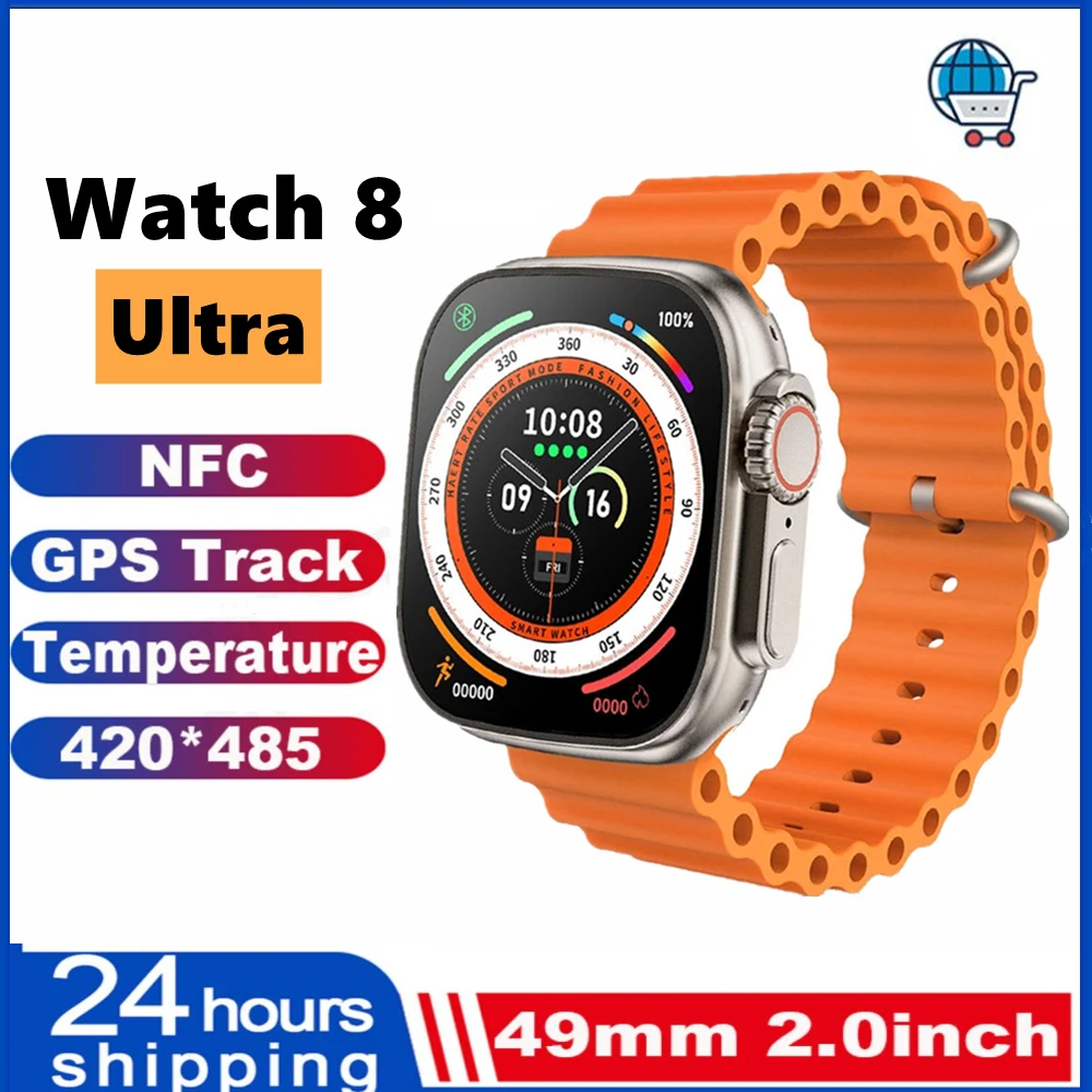 Novo-rel-gio-inteligente-ultra-series-8-nfc-49mm-smartwatch-masculino ...