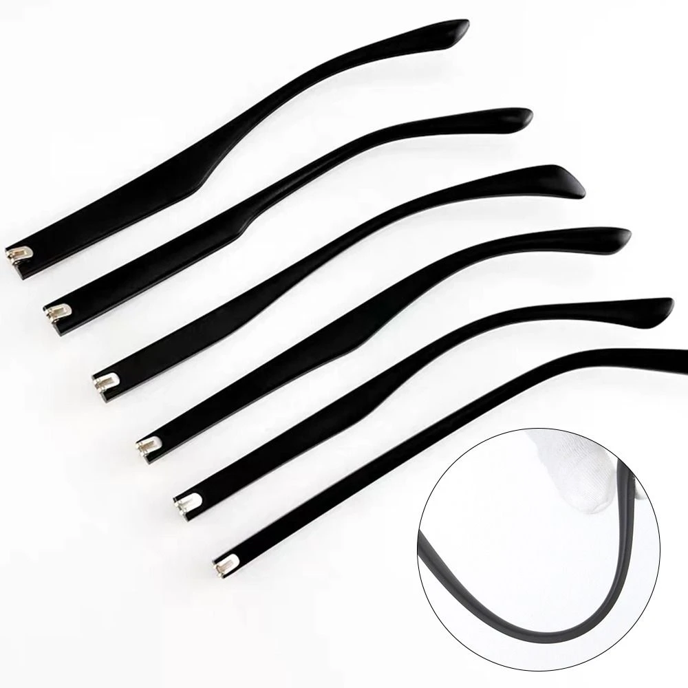 1 Pair Eyeglasses Temple Arm Flat Teeth TR90 Anti Slip Eyeglasses ...