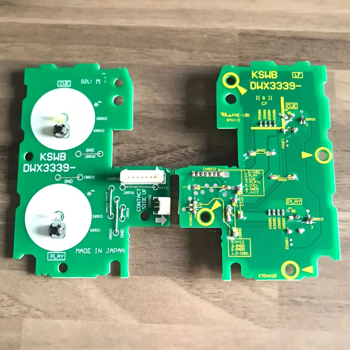 2pcs CDJ-2000NEXUS Play / Cue PCB Assy for PIONEER DWX3339 JAPAN Made ...