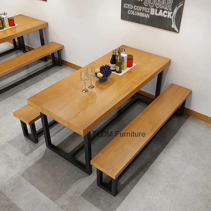 Table Table Rectangular Commercial Hotel Restaurant Dining Solid Chair ...
