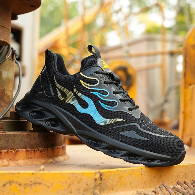 Eva-outsole-Light-Weight-Sporty-Safety-Shoes-Men-Steel-Toe-Sneakers ...