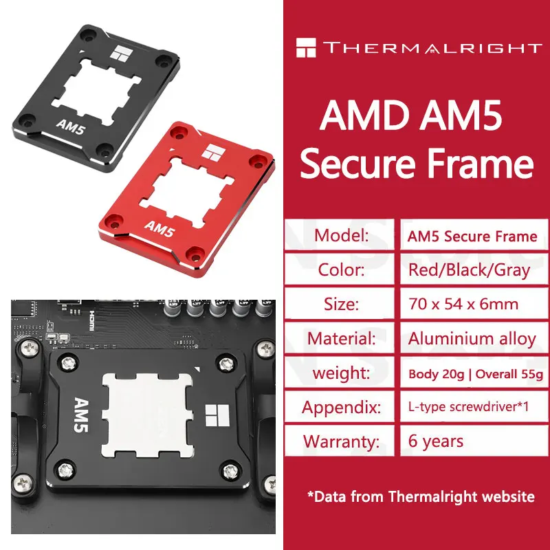 Thermalright-AMD-ASF-BLACK-AM5-CPU-Bending-Corrector-Frame-Protector ...
