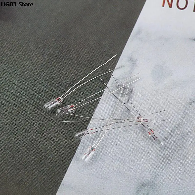 Bombilla incandescente Edison, filamento de arroz, 0,07a, 3mm, 4mm, 5mm, 1,5 V,3V,6V, 9V,12V ...