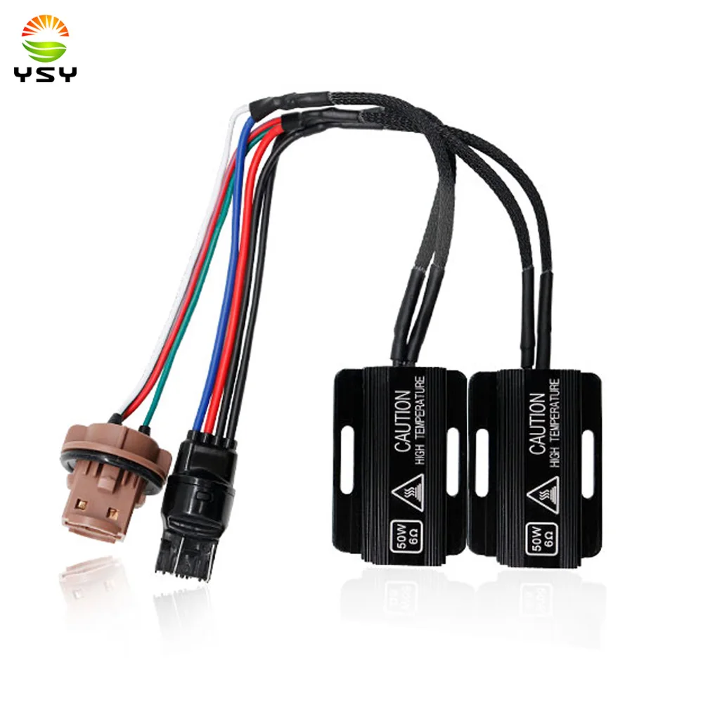 1pcs-T20-7443-W21-5W-50W-6ohm-Car-Heat-Sink-LED-Front-Turn-Signal-OCB ...