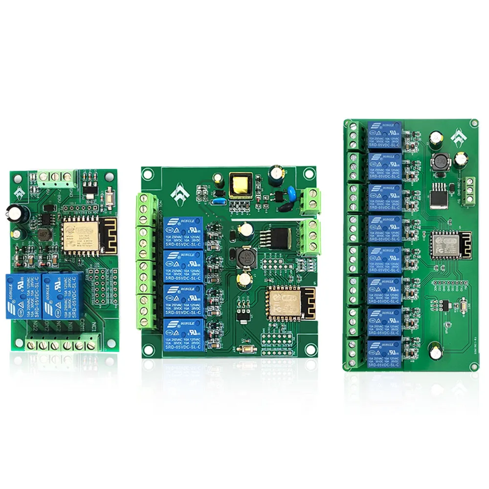 2-4-8-Kanal-esp8266-WLAN-Relais-modul-ESP-12F-Entwicklungs-platine-E ...