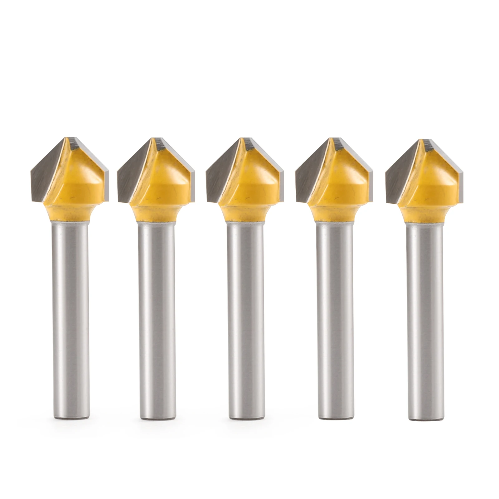 5pcs-6mm-6-35mm-8mm-Wood-Milling-Cutter-90-Degree-V-shaped-Flat-Head ...