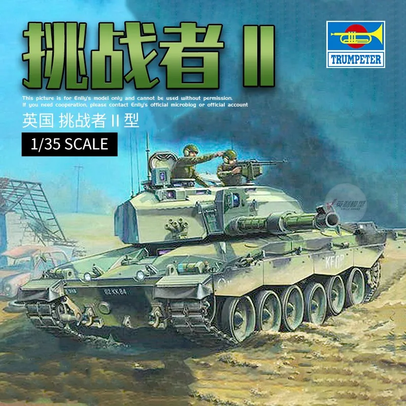Trumpeter 1:35 Challenger II MBT 00308 Assemble Military Model Limited ...