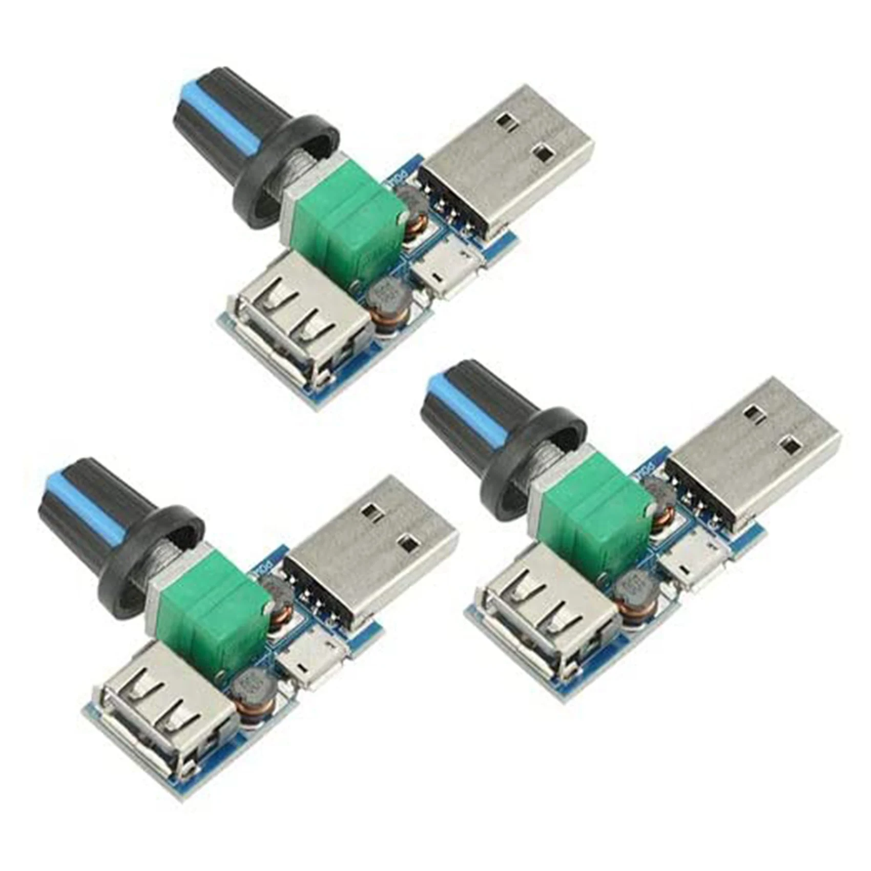 3Pcs-5W-USB-Fan-Air-Volume-Speed-Stepless-Governor-Module-USB-Speed ...