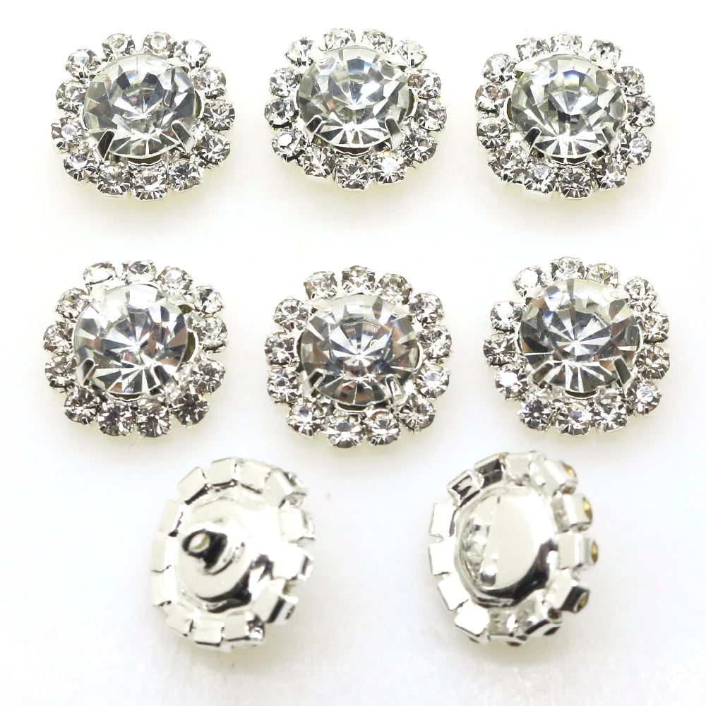 10-Pcs-Set-15MM-Round-Rhinestone-Buttons-Sewing-Buttons-For-Needlework ...