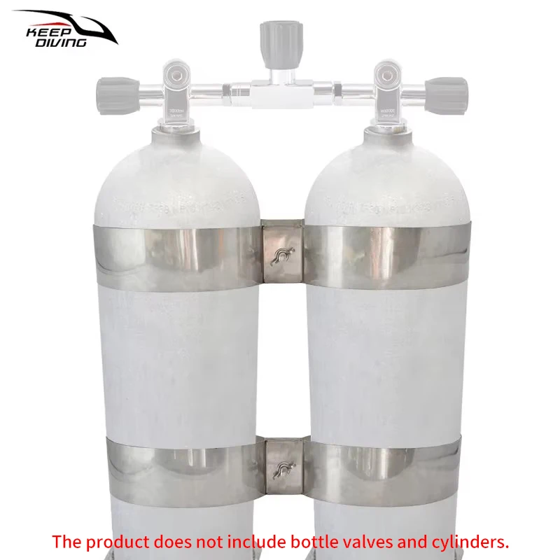 8-12L Scuba Diving Double Cylinder Bottles Retainer Diving Tank Band ...