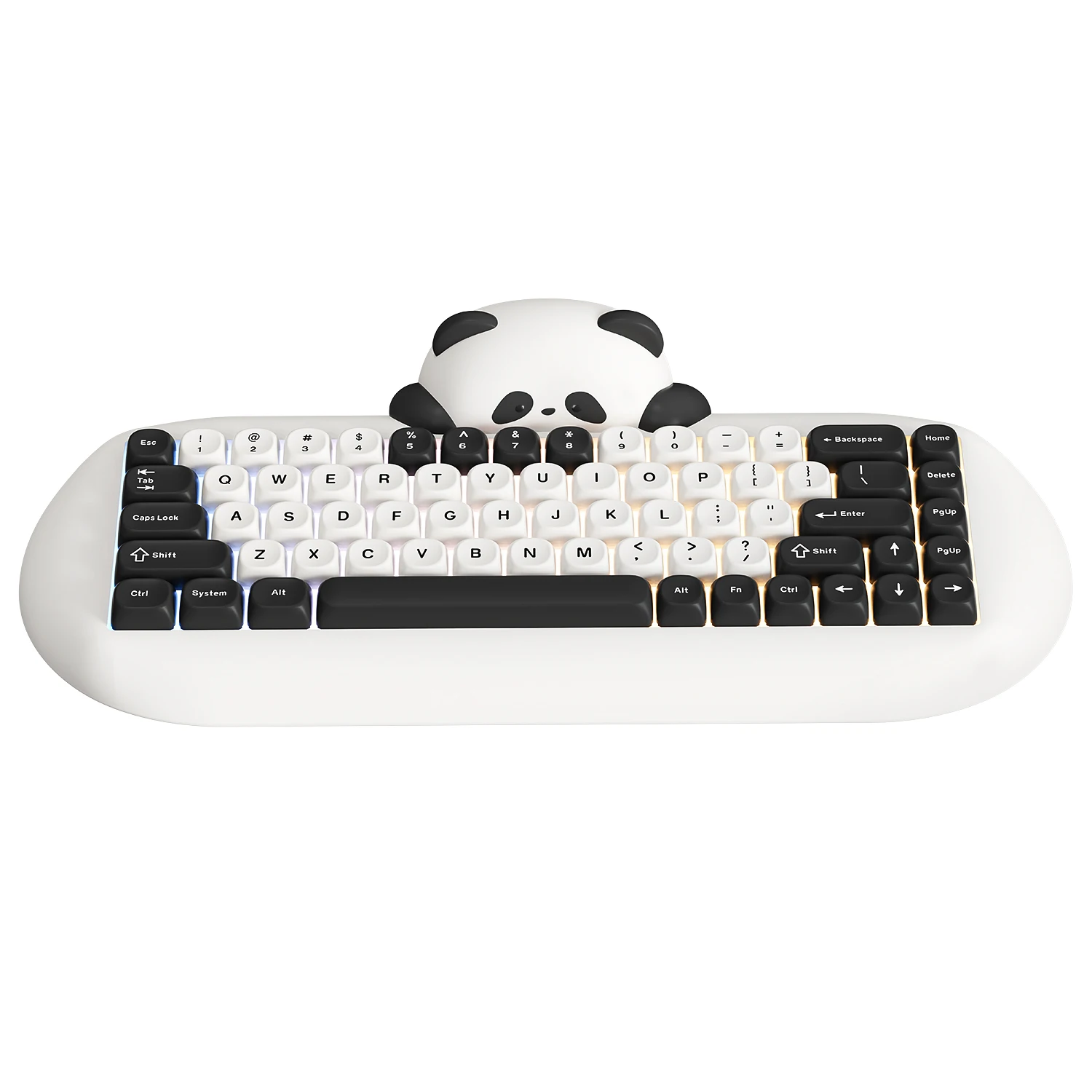 YUNZII-C68-Panda-Bluetooth-Wireless-Mechanical-Gamer-Keyboard-65-Gaming ...