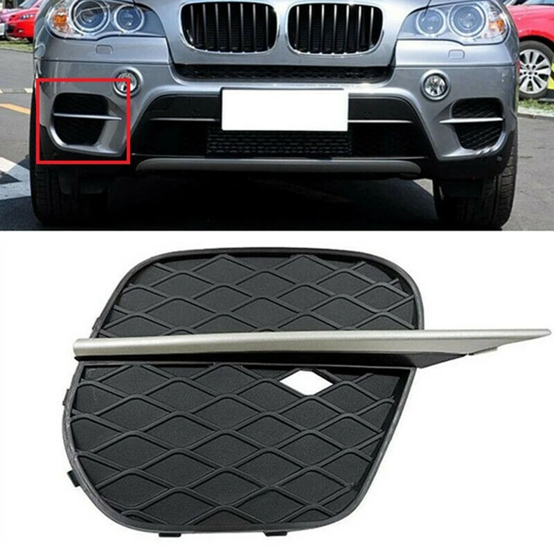 Right Side Front Bumper Grille Cover Chrome Trim Fit for BMW X5 E70 ...