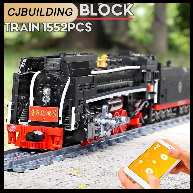 Mould-King-RC-Train-12003-Steam-Locomotives-Compatible-City-Train ...