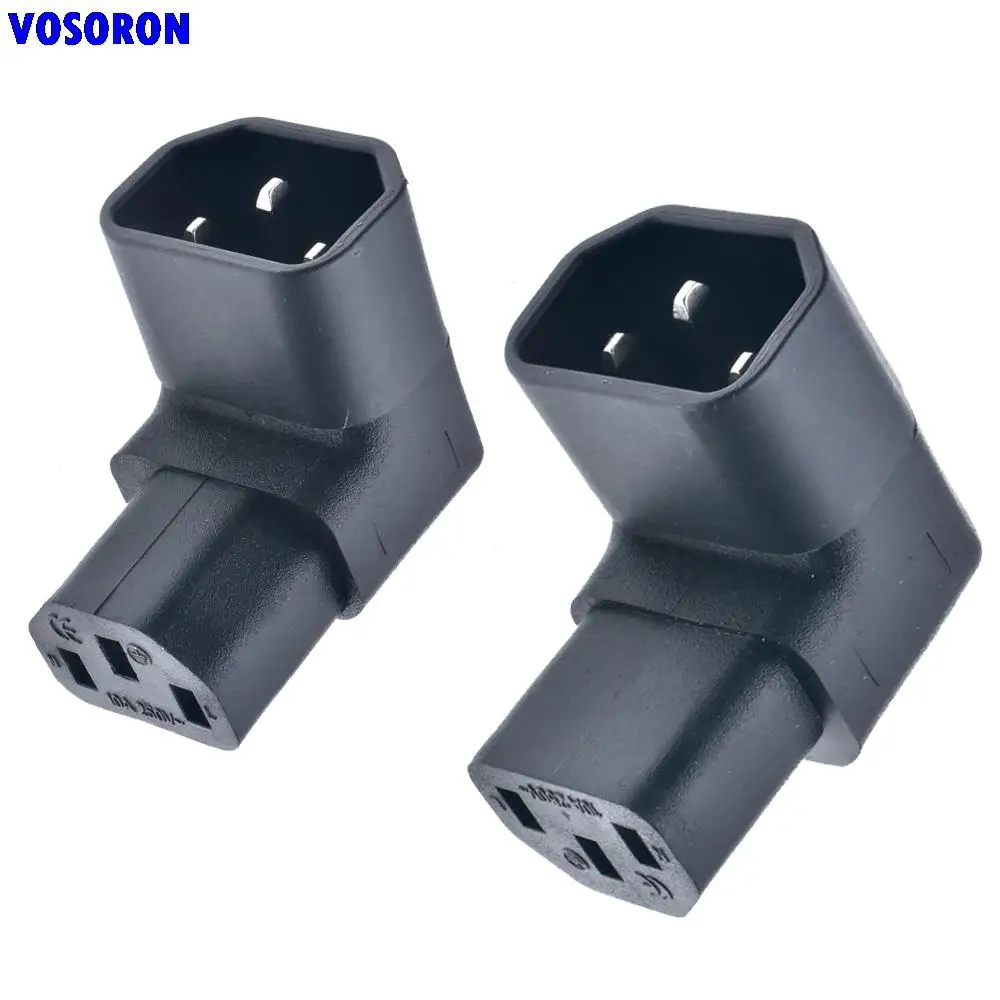 IEC-Male-C14-to-C13-Female-90-Degree-Down-UP-Right-Angled-Power ...
