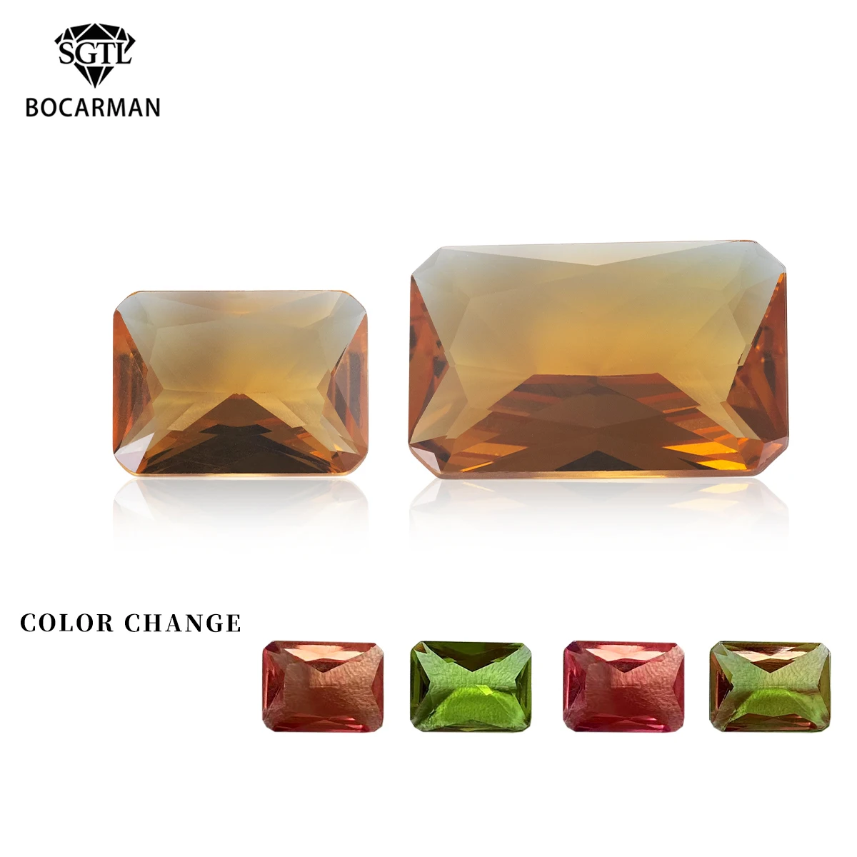 Sultanite Diaspore Color change gemstone Rectangle Loose stone Gem DIY ...