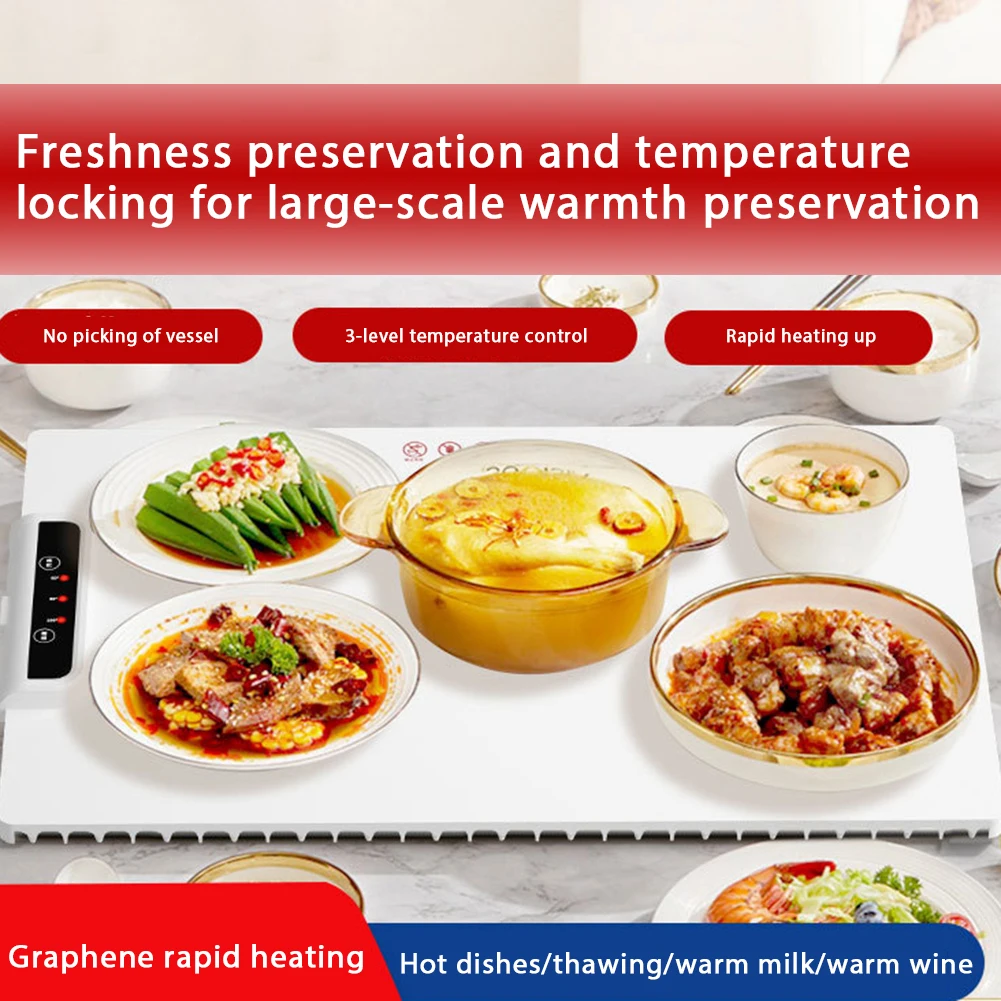 Foldable-Electric-Warming-Tray-With-Adjustable-Temperature-Fast-Heating ...