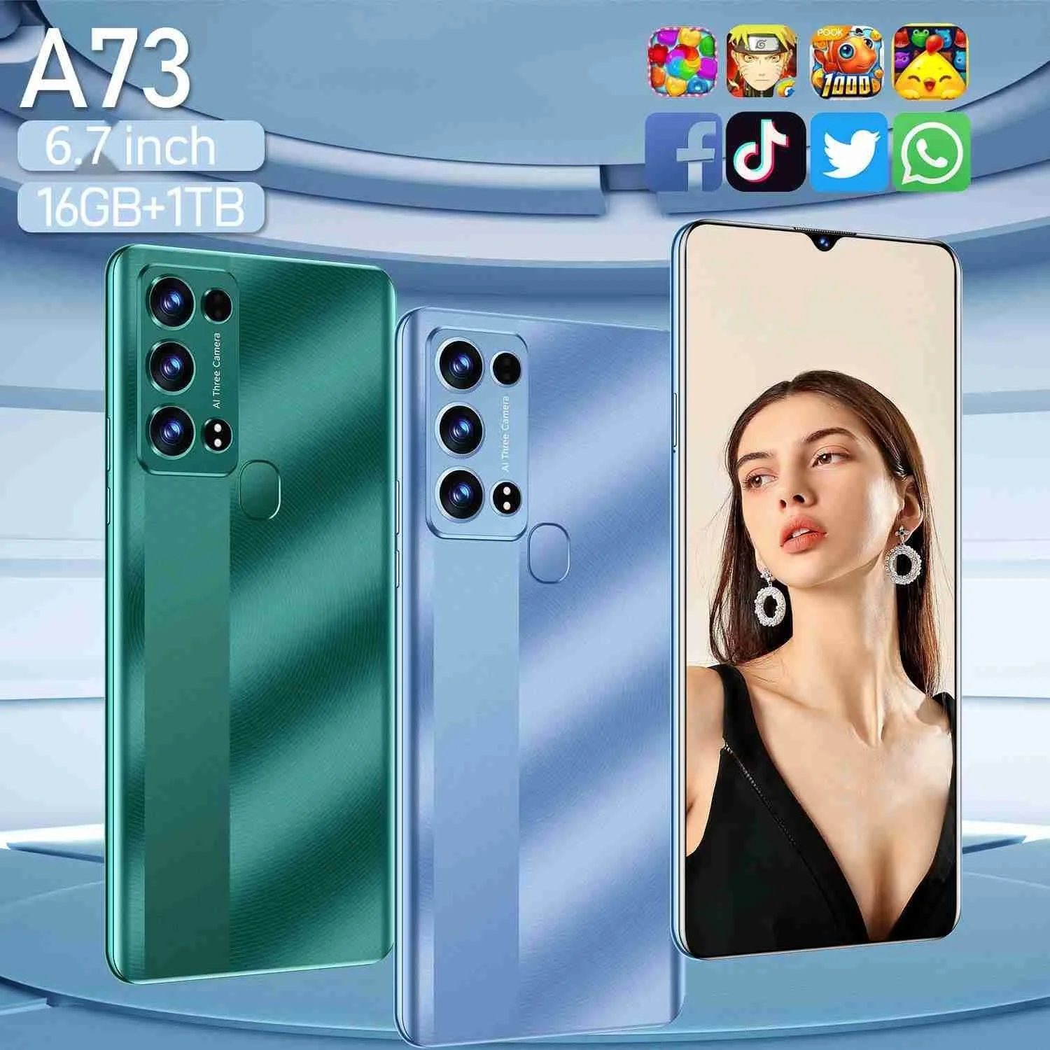 Versão global rino9 pro smartphones 5g duplo 6.7 Polegada 16gb + 1tb ...