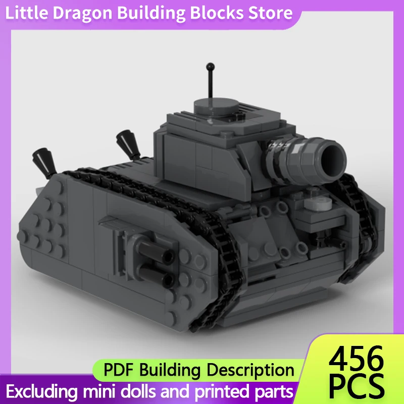 Tanque Leman Russ WW2, tanques militares, modelo MOC, bloques de ...