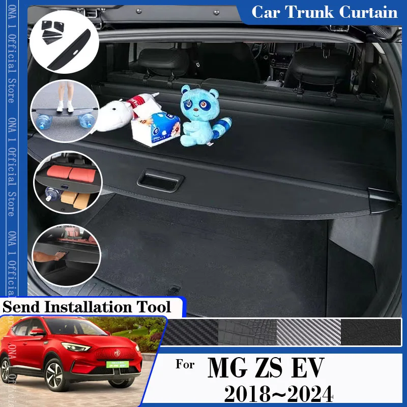 For MG ZS EV VS MGZS ZS11 2018~2024 Car Trunk Curtain Covers Rear Trunk ...
