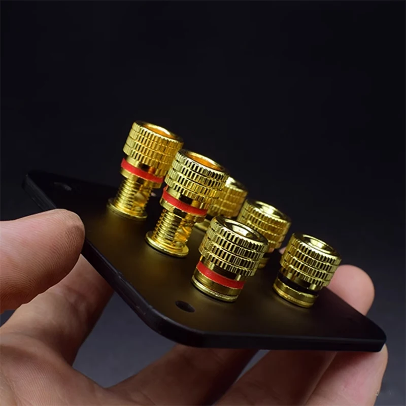 Hifi-DIY-Square-Speaker-Terminal-Binding-Post-Block-Black-Acrylic ...