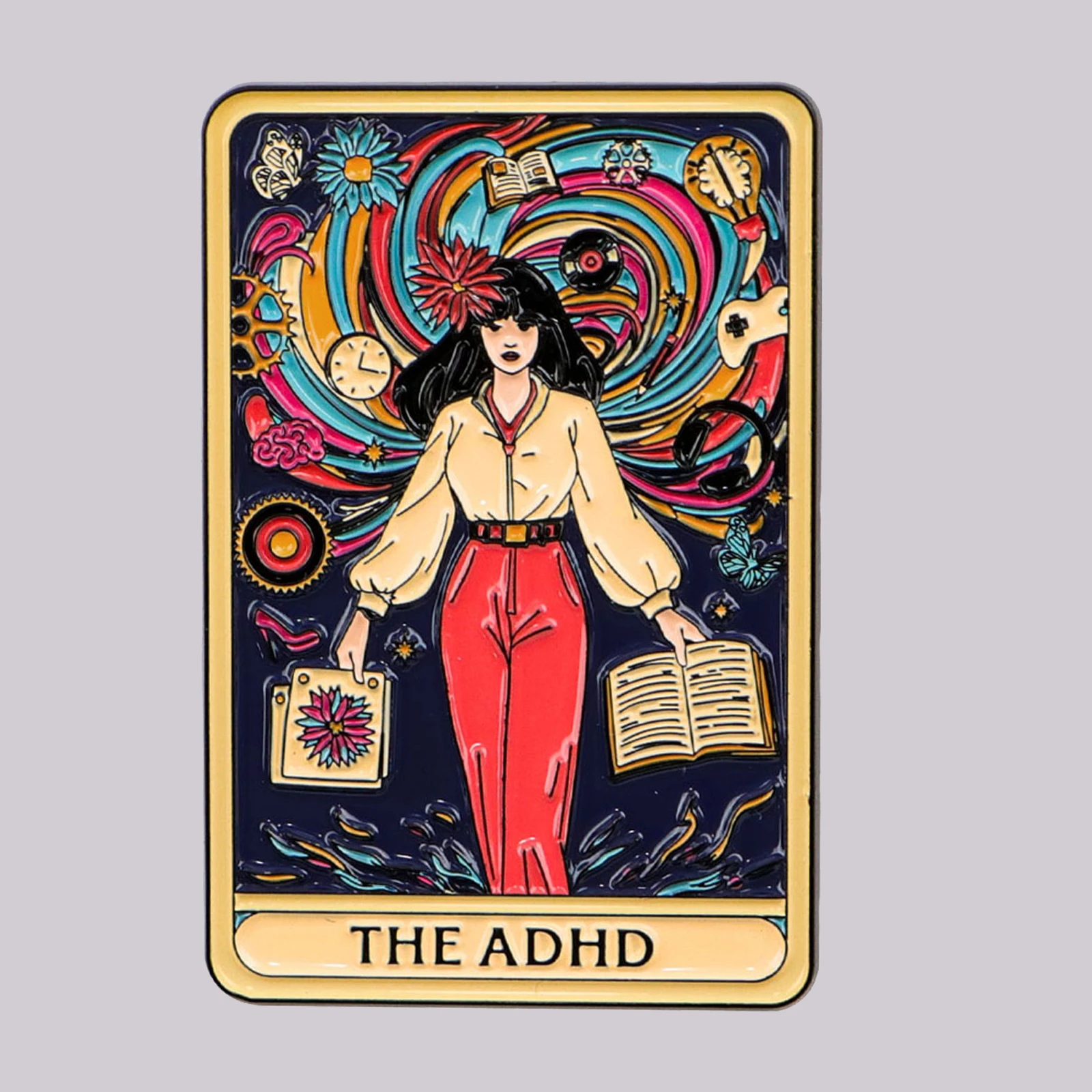 ADHD Mental Health Awareness Enamel Pin Art Brooch: A Powerful Symbol ...
