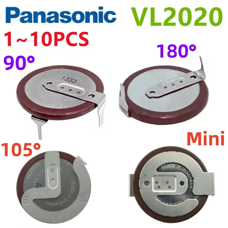 Panasonic Original VL2020 2020 rechargeable battery lithium battery ...
