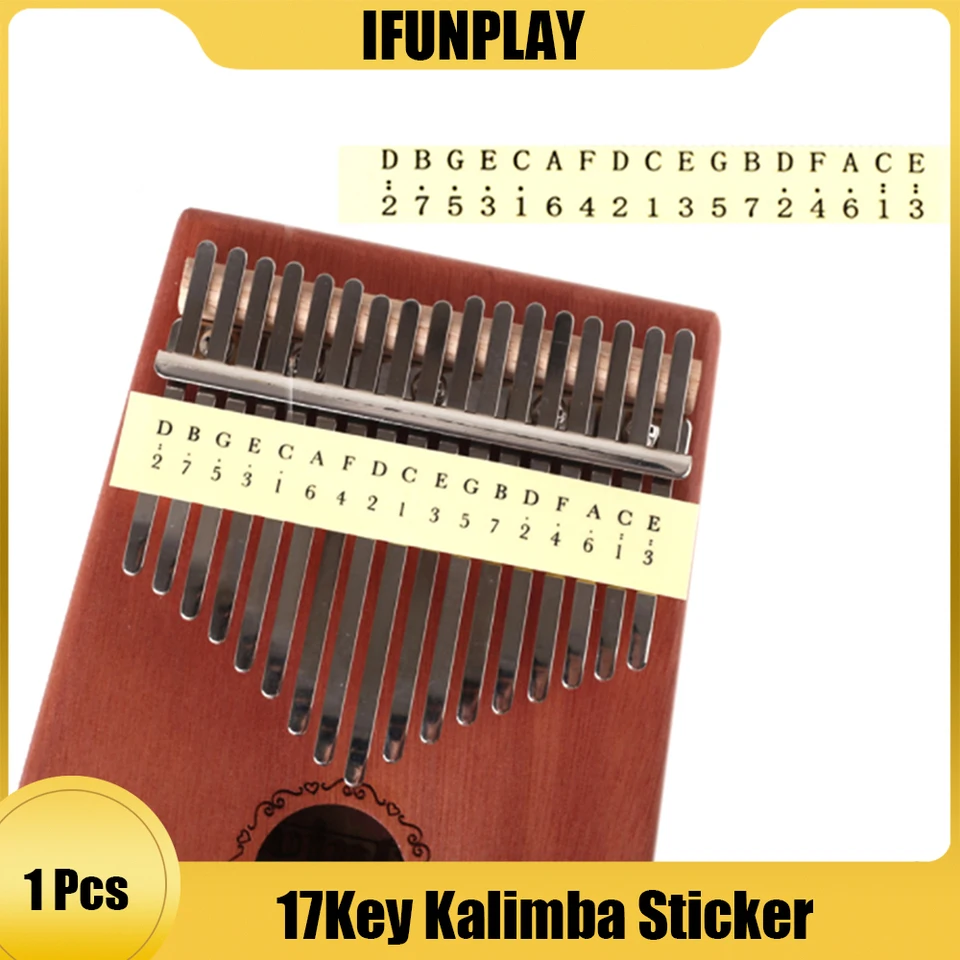 Kalimba unbeatable Sticker 17 Keys Scale Musical
