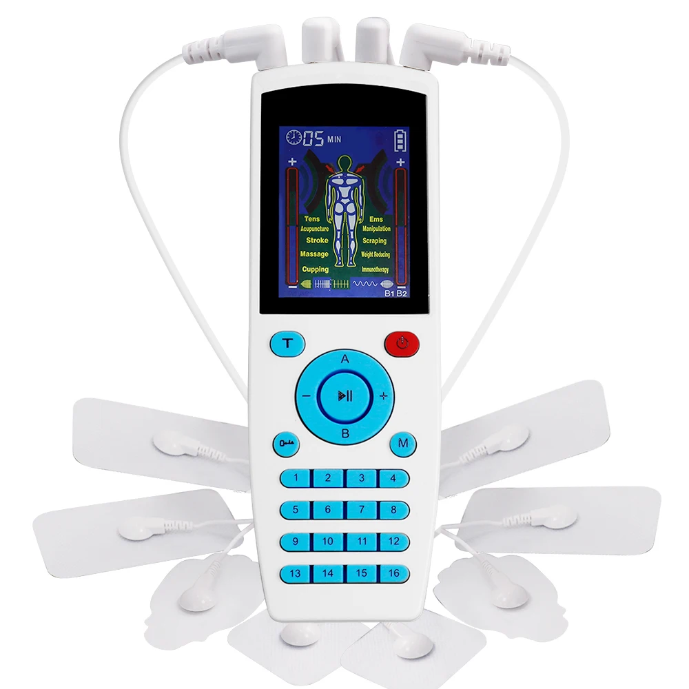 16-Modes-Electric-Body-Massager-Muscle-Electrostimulator-TENS-Pulse ...
