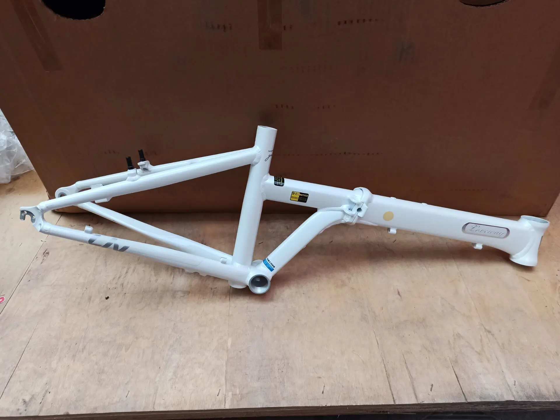 20-inch-Folding-frame-folding-bike-aluminum-alloy-frame-V-brake-white ...