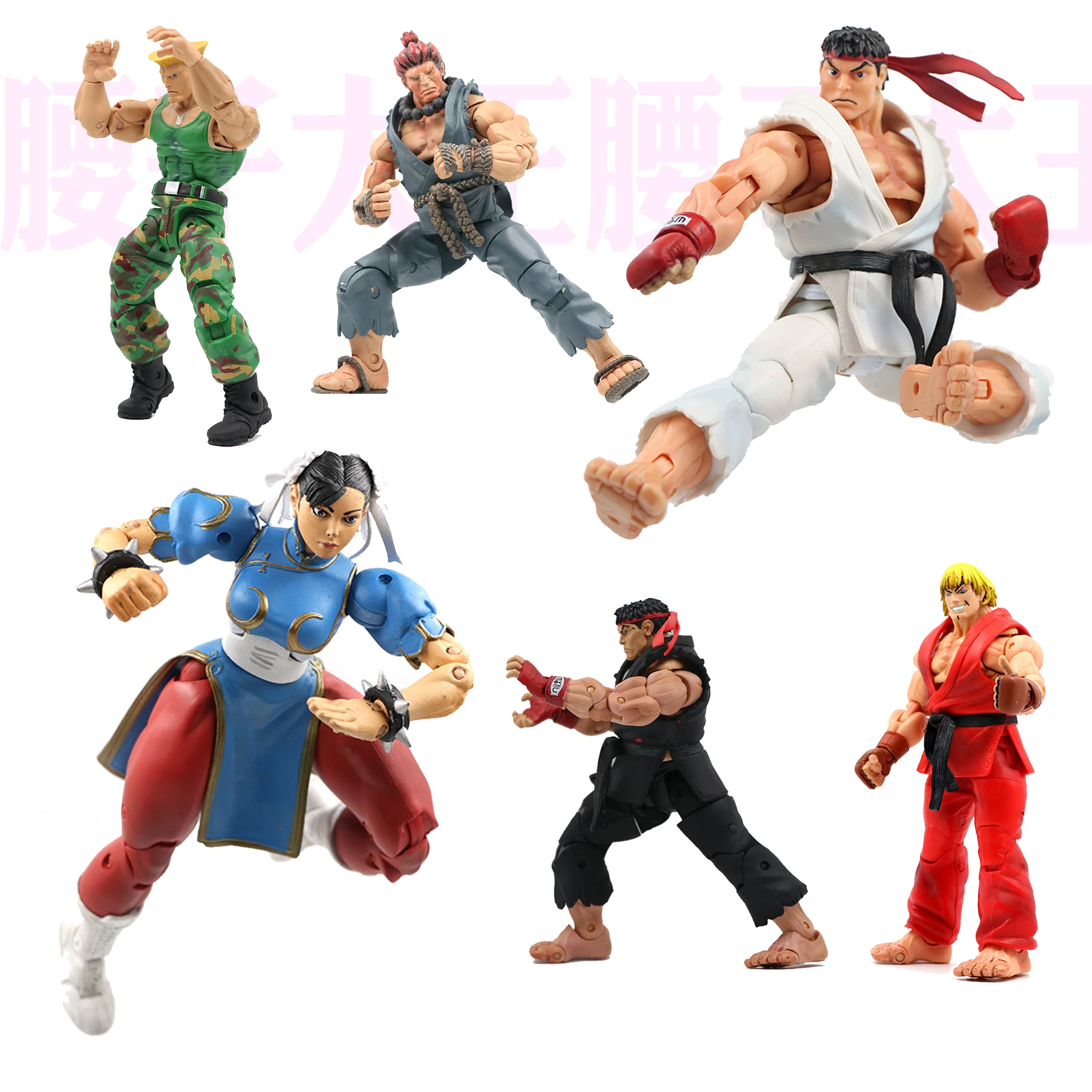 BANDAI-Street-Fighter-Ryu-Retsu-Chun-Li-Action-Figure-Doll-Hand ...