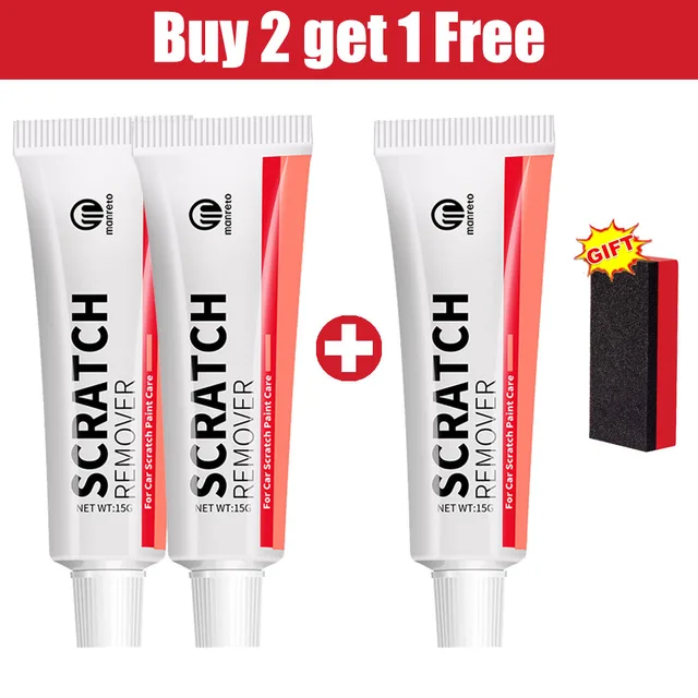 Car Scratch Remover Car Polishing Paste with Sponge, Car Body Paint ...