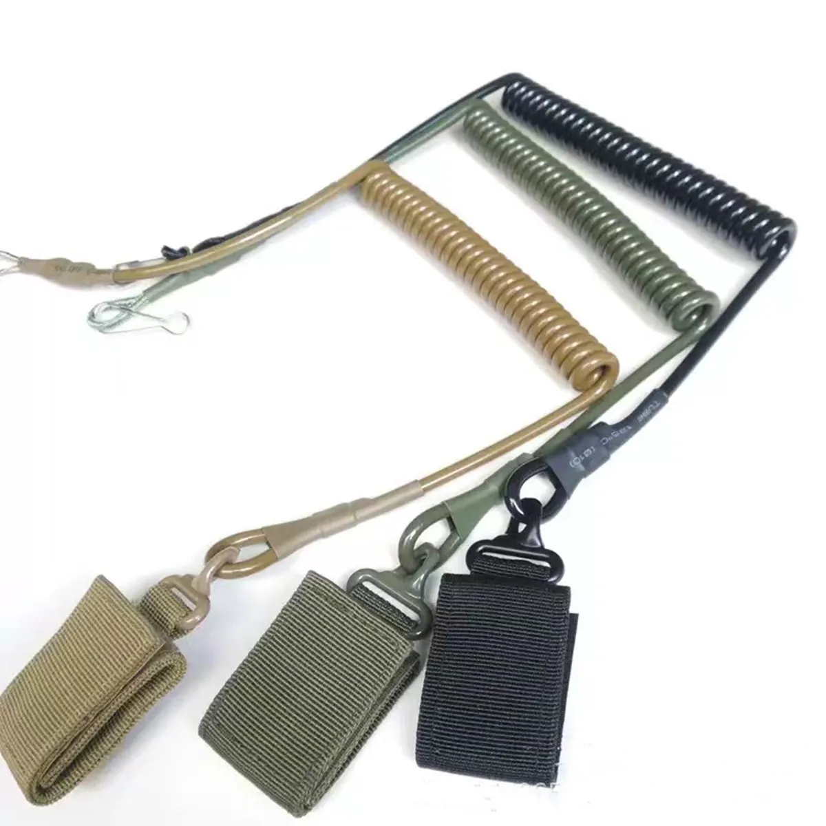 Elastic-Lanyard-Rope-Tactical-Anti-lost-Military-Spring-Safety-Strap ...