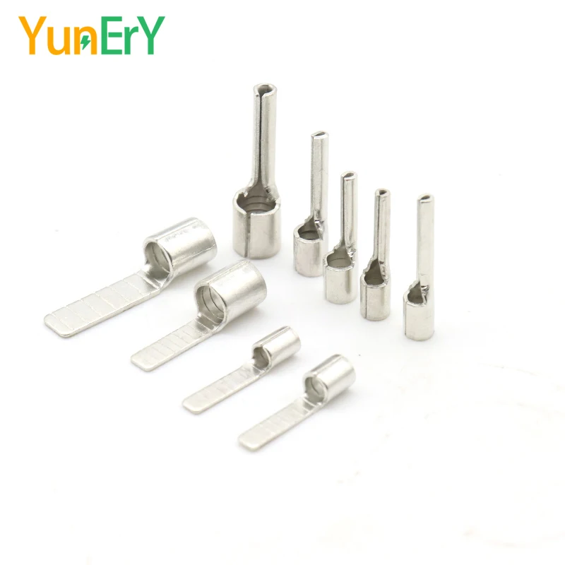100PCS 1/2/5mm² PCB Connector Crimping Terminals Pin Type Chip Type ...