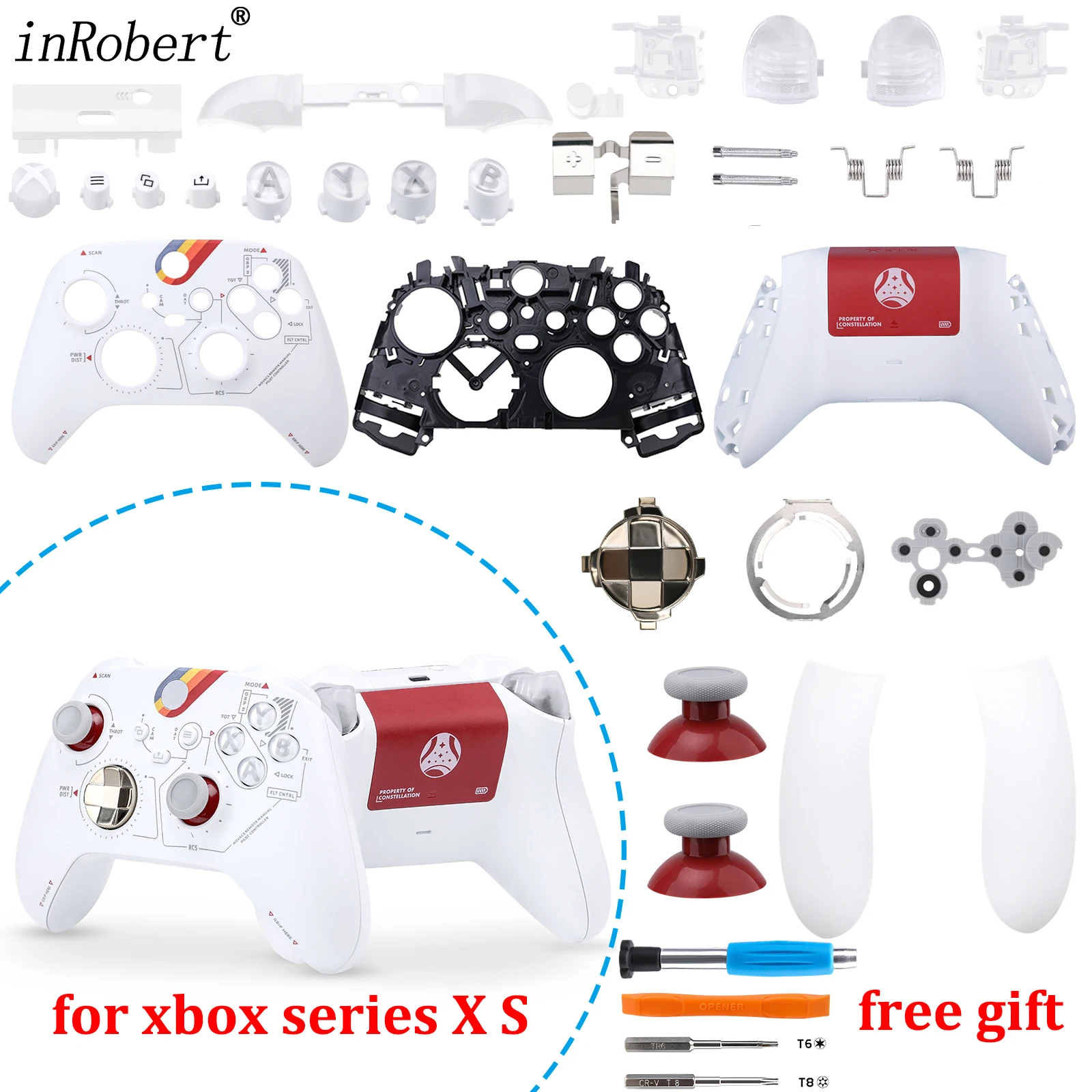 DIY-substitui-o-Shell-estrelado-para-XBOX-s-rie-controlador-Repair ...