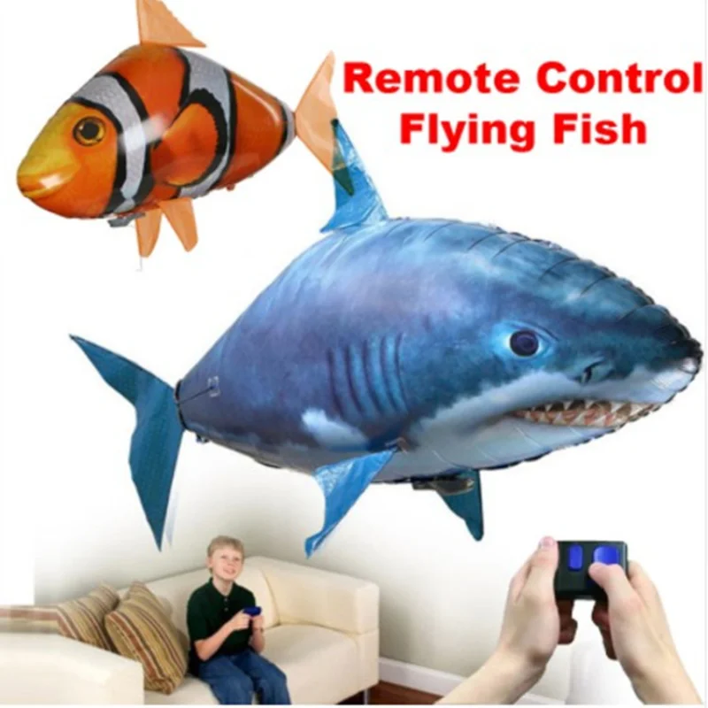 Remote-Control-Shark-Toys-Air-Swimming-Fish-Infrared-RC-Flying-Air ...