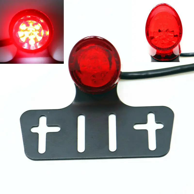 Retro Motorcycle Tail Brake Light For Chopper Cafe Racer Harley Honda ...