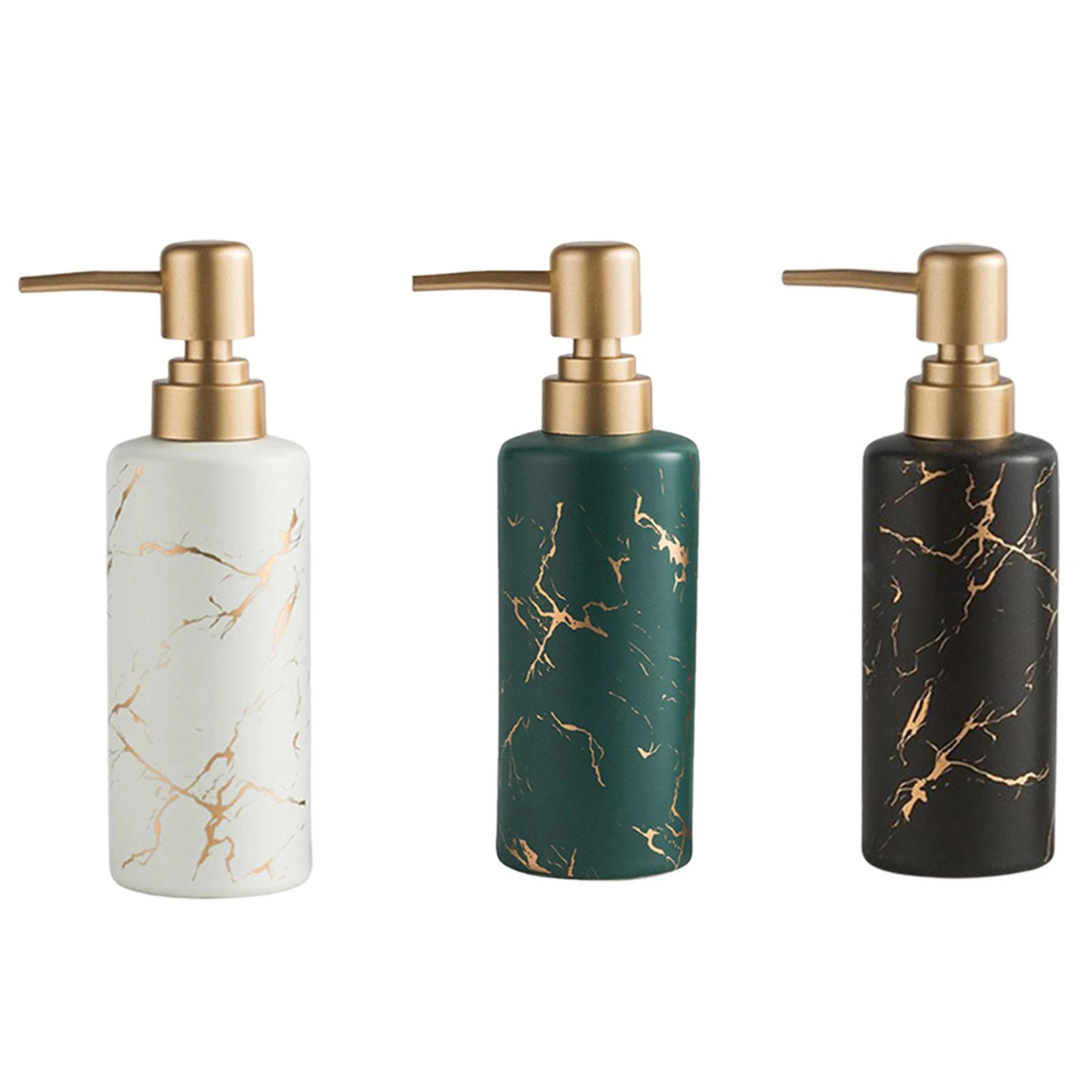 Marble Texture Ceramic Soap Dispenser 250ml/8 oz Salon Body Wash ...
