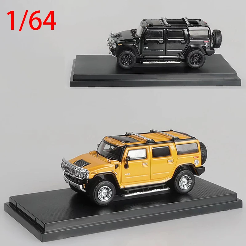 Diecast-1-64-Scale-Hummer-H2-Alloy-Car-Model-SUV-Off-road-Pickup-Model ...