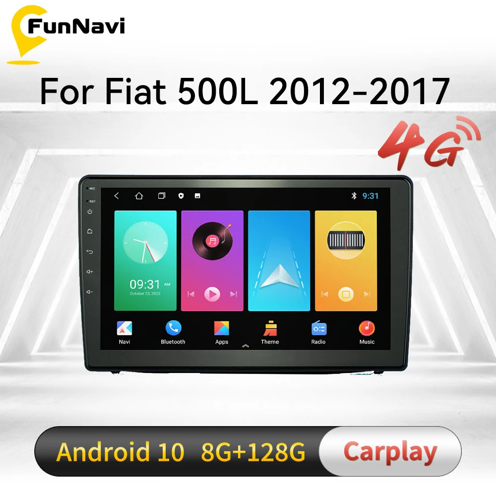 2 Din Android Car Radio Stereo for Fiat 500L 2012-2017 Car Gps ...