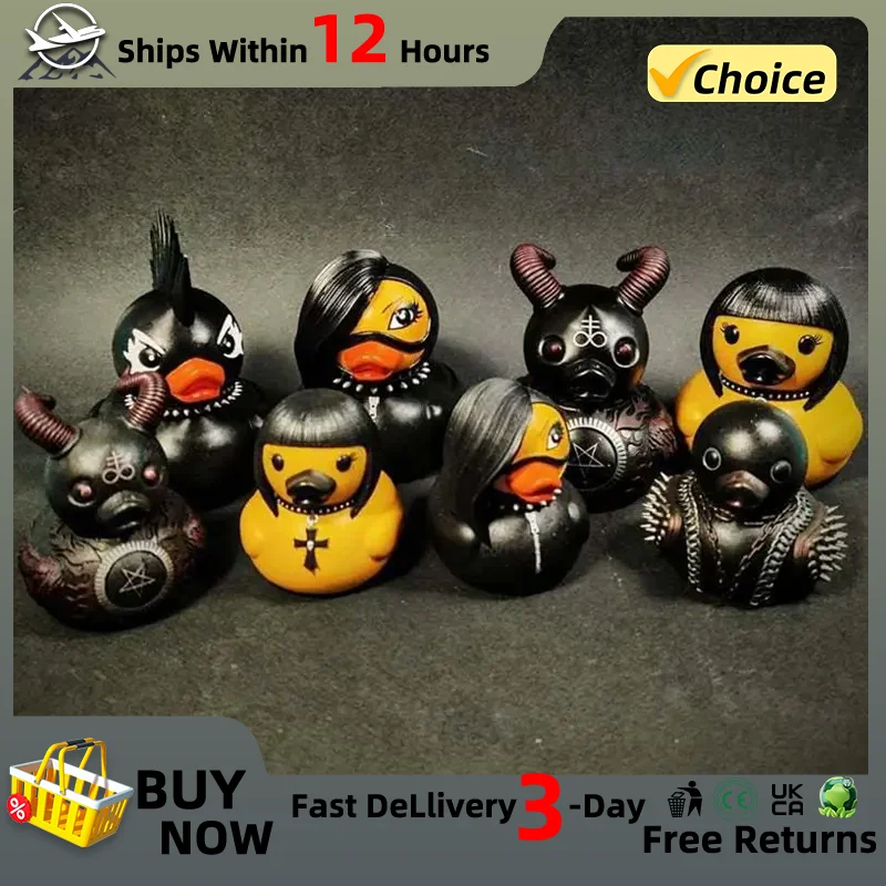 Engra-ado-Gothic-Rubber-Duck-Pendant-Presentes-Brinquedos-Do-Punk ...