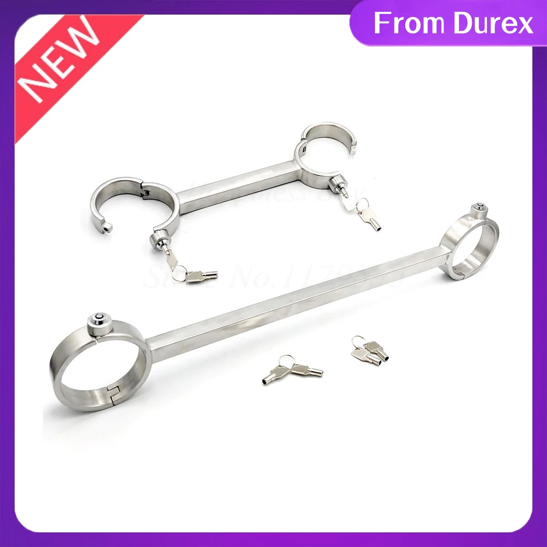 304-Stainless-Steel-Press-Lock-Open-Leg-Ankle-Cuffs-Fixed-Restraints ...
