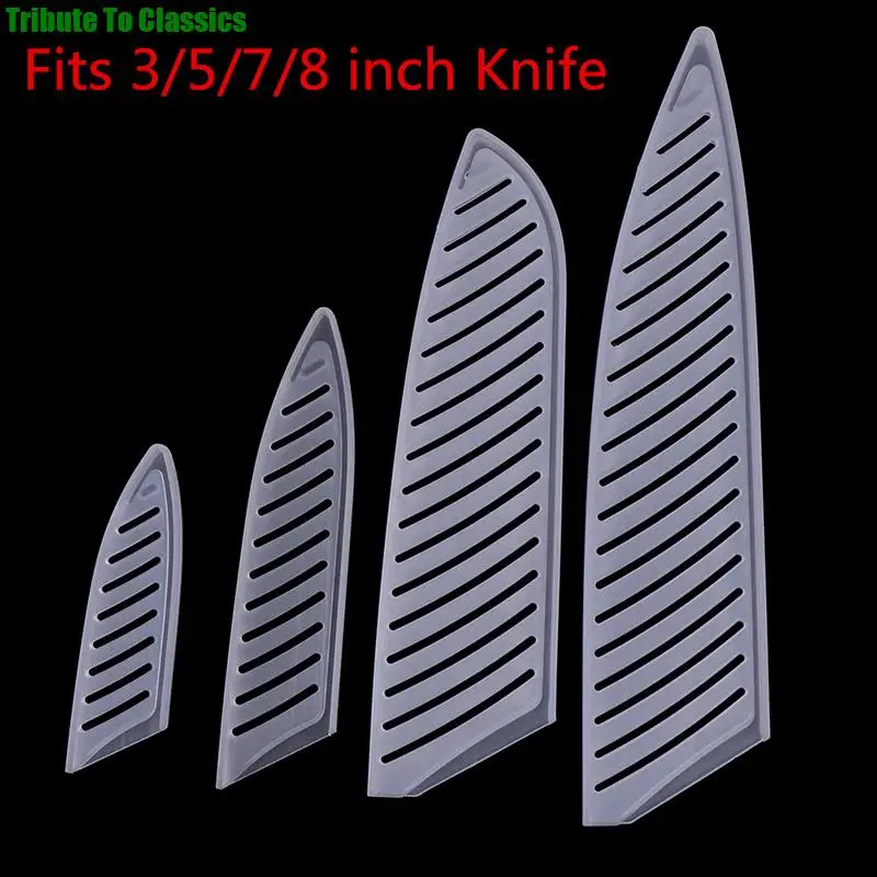 4pcs Transparent Knife Cover Plastic Kitchen Knife Blade Protector ...