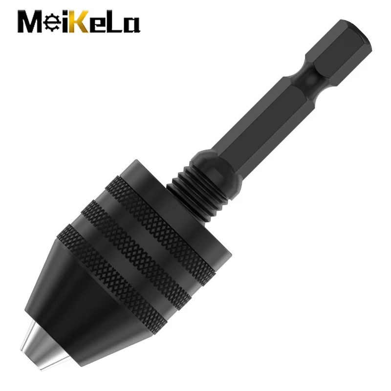 Meikela Keyless Drill Chuck 0.3 8mm Self Tighten Electric Drill Bits ...
