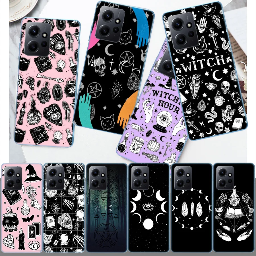 Occult Witchcraft Moon Gothic Witch Phone Case For Redmi Note 13 5G 14 ...